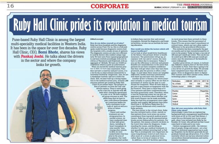 Ruby Hall - reputed in Medical Tourism - Zoroastrians.net