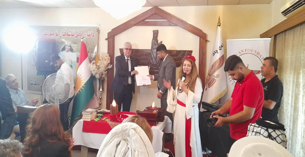 Iraqi First Lady at ASHTI Zoroastrian Temple in Kurdistan ...