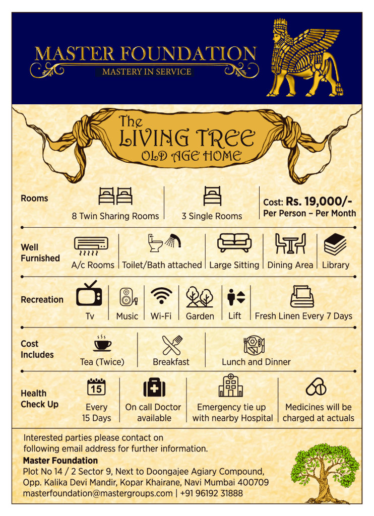 Master Foundation - Old Age Home - The Living Tree - Zoroastrians.net
