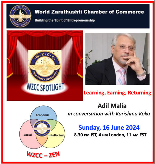 Learning, Earning, Returning - Adil Malia - Zoroastrians.net