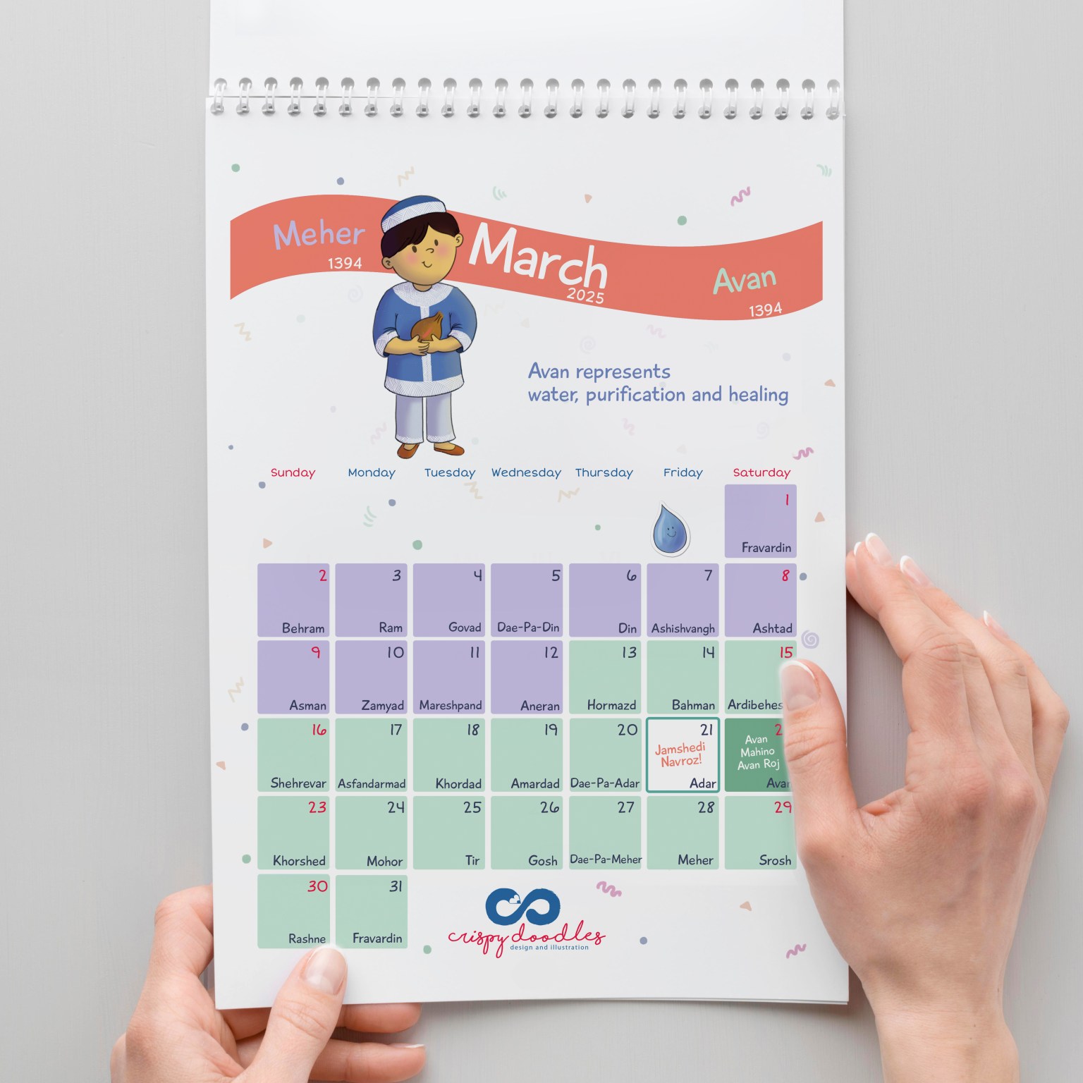 THE ZOROASTRIAN SHAHENSHAHI (PARSI) CALENDAR 2024-2025 - Zoroastrians.net