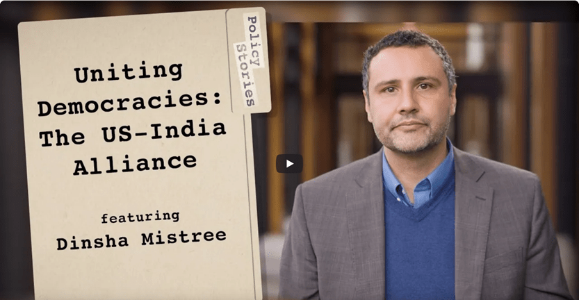 Uniting Democracies: The US-India Alliance | Policy Stories with Dinsha ...