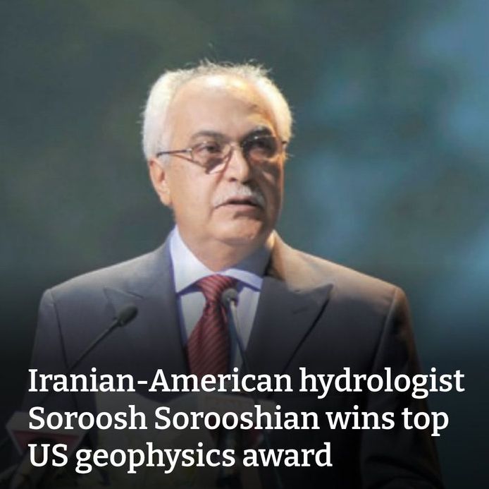Soroosh Sorooshian Awarded AGU’s Highest Honor - Zoroastrians.net