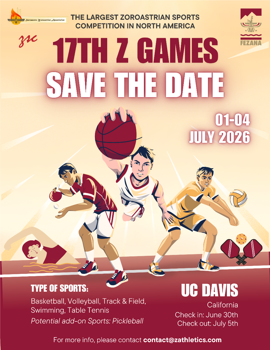 17th Z-Games in North America - 01-04 July 2026 - Zoroastrians.net